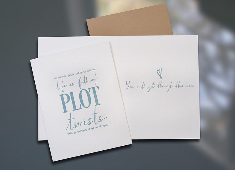 Plot Twist — Encouragement Card – Sky of Blue Press & Papery
